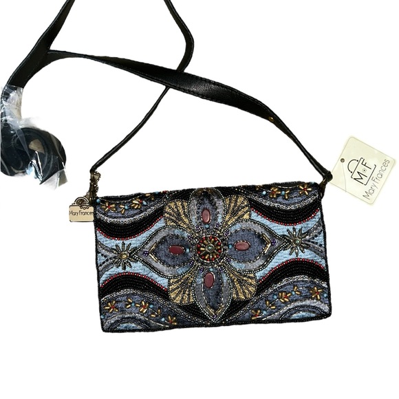 Mary Frances | Bags | Mary Frances Center Of Attention Beaded Crossbody ...